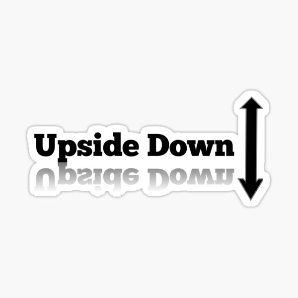 "Upside down" Sticker for Sale by Alirim | Redbubble