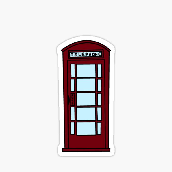 "Telephone booth" Sticker for Sale by srdesigns03 | Redbubble