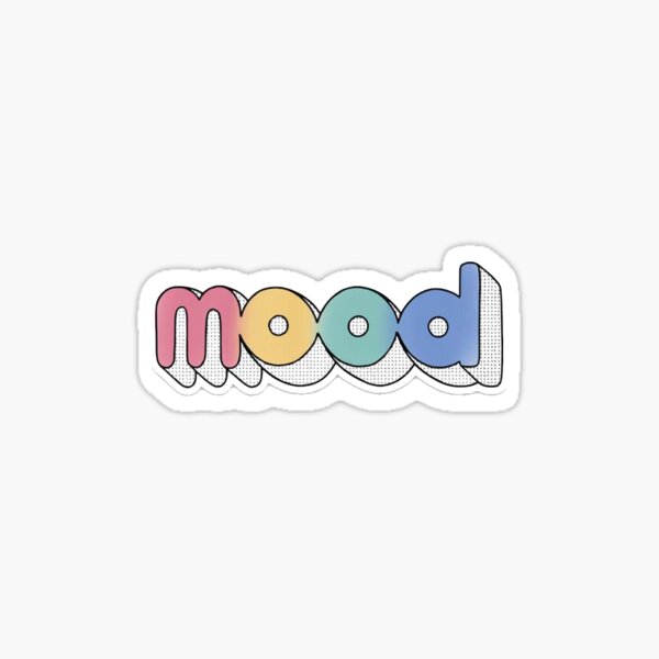 "Mood" Sticker for Sale by spokefan | Redbubble