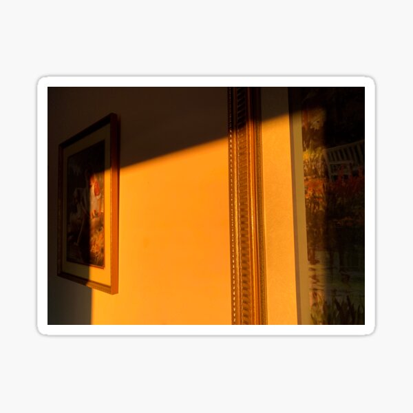 "Golden Hour on Golden Frames" Sticker for Sale by offman | Redbubble