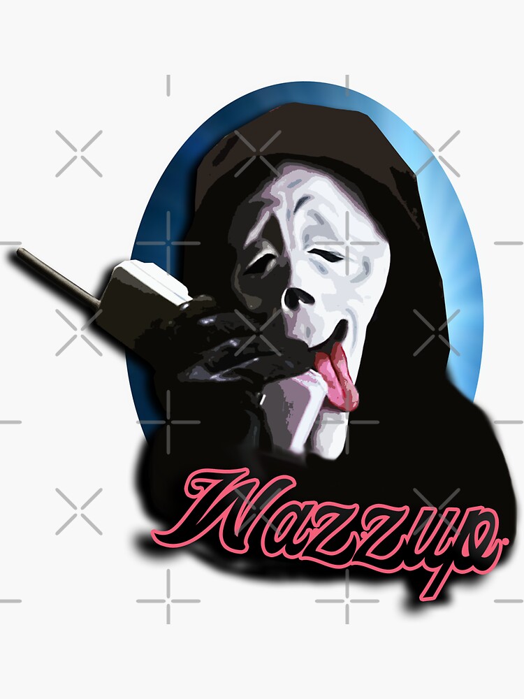 "Wazzup - Scary Movie Vintage" Sticker for Sale by shaz3buzz2 | Redbubble