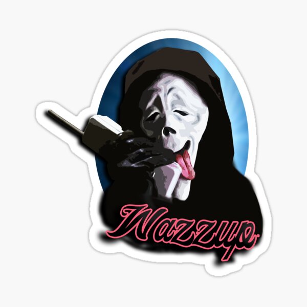 "Wazzup - Scary Movie Vintage" Sticker for Sale by shaz3buzz2 | Redbubble