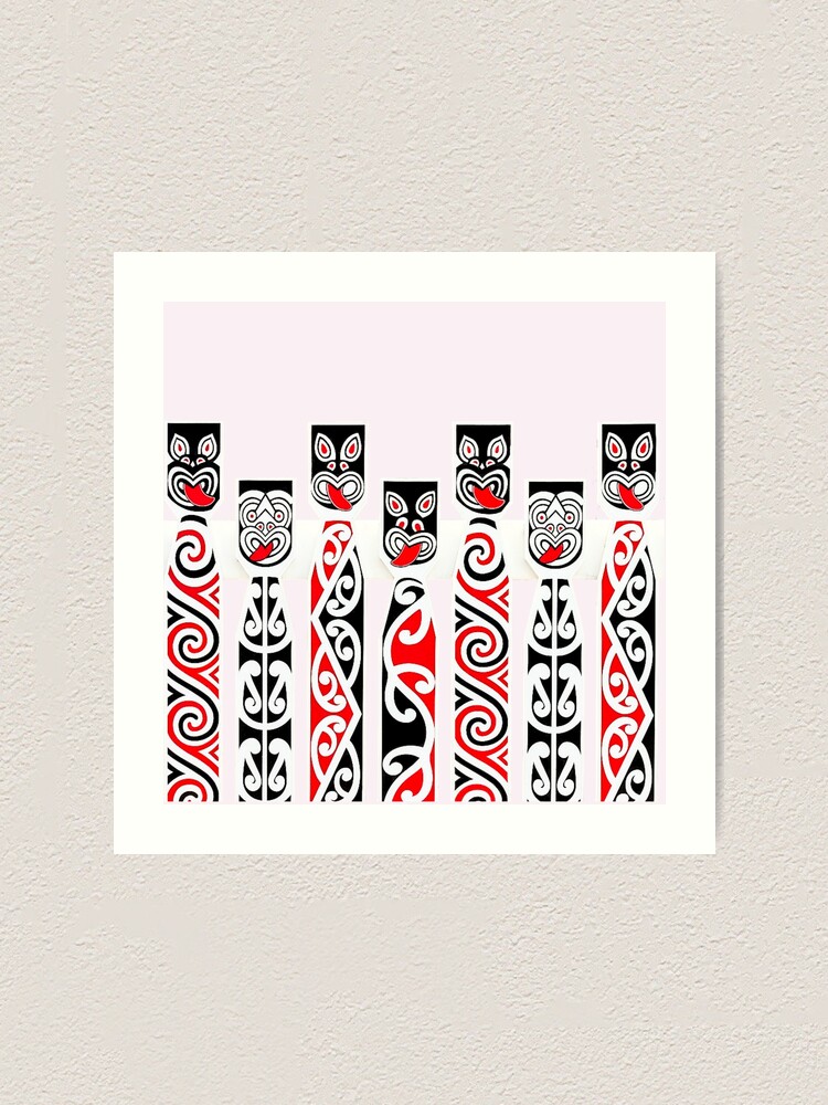 "Maori Pouwhenua" Art Print for Sale by Aroha Designs | Redbubble