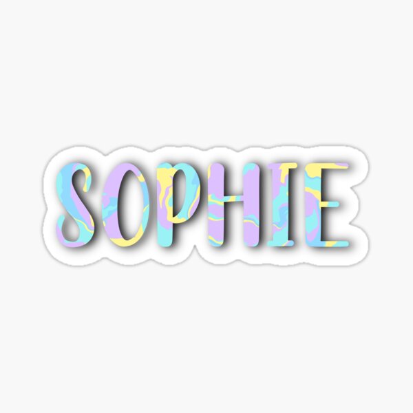 "Sophie" Sticker for Sale by dolphin1128 | Redbubble
