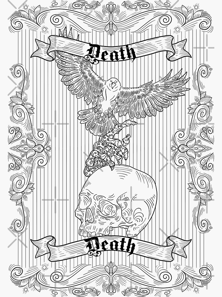 "The Death Card" Sticker for Sale by FatePro | Redbubble