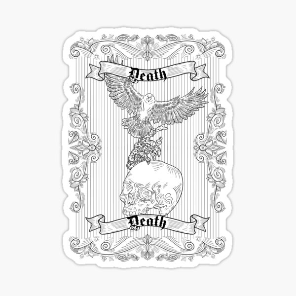 "The Death Card" Sticker for Sale by FatePro | Redbubble