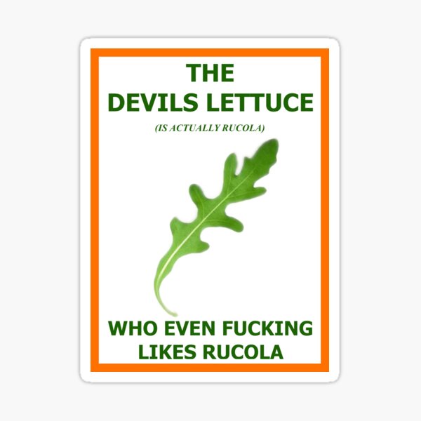 "THE DEVILS LETTUCE" Sticker by YaotzinM | Redbubble