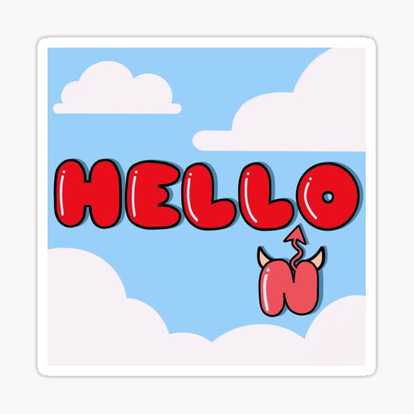 "Hell No" Sticker by HAHuuze | Redbubble