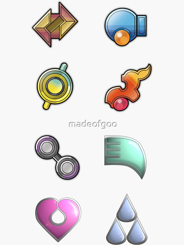 Pokemon Hoenn Badges Pokemon Badges Johto League By Seancantrell On