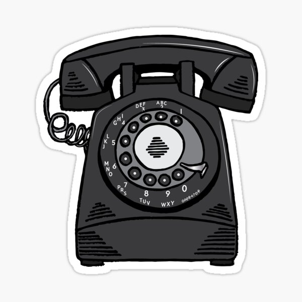 "Rotary Phone" Sticker for Sale by ethan-hassick | Redbubble