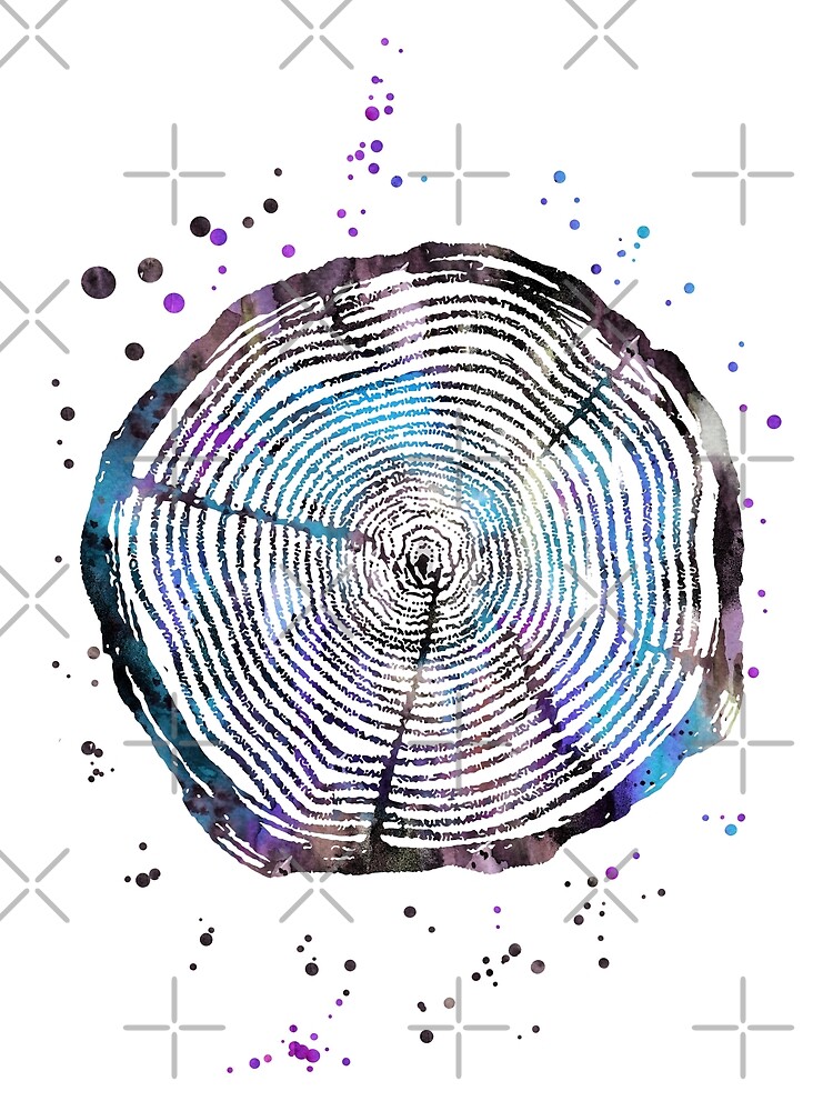 "Oak tree rings" by Rosaliartbook | Redbubble