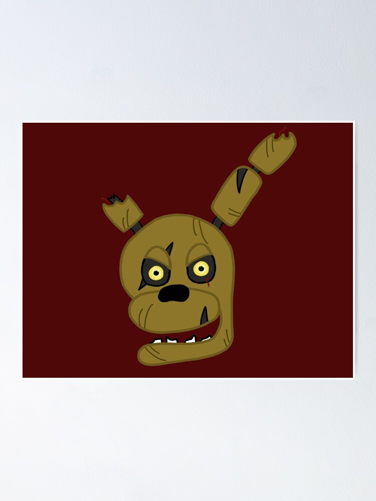 "Springtrap" Poster by LilShopOHorror | Redbubble