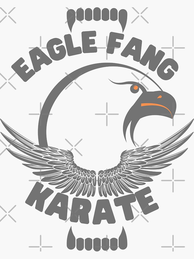 Pegatina «Eagle fang karate, eagle, karate, fang, eagle fang, papá, cobra, dojo, eagle karate ...