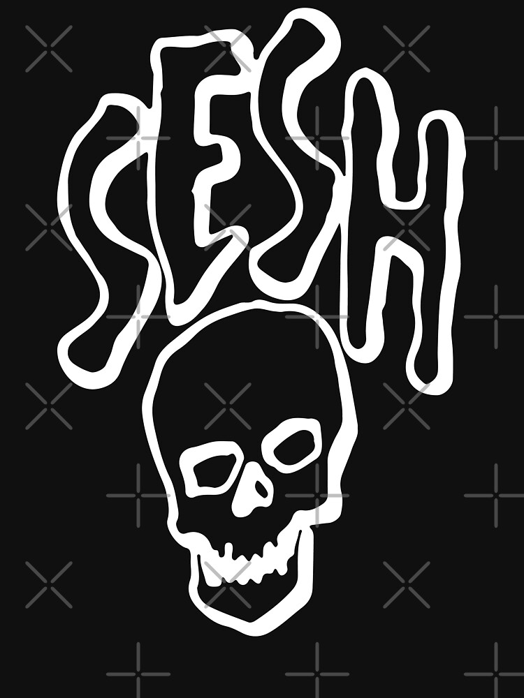 "Sesh - Skull" T-shirt for Sale by Clupchuc01 | Redbubble | teamsesh t ...