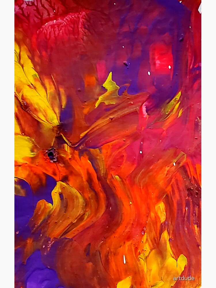 "Fury Abstract Painting" Sticker for Sale by artdude | Redbubble