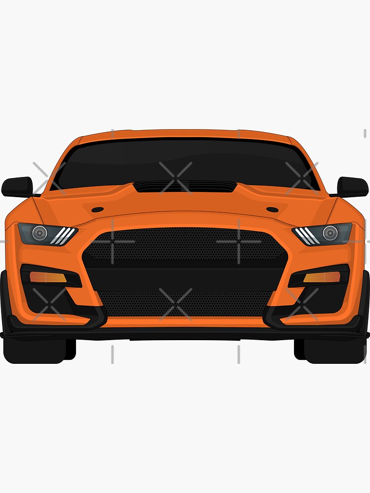 "Shelby GT500 2020 Twister-Orange" Sticker for Sale by VenZolic | Redbubble
