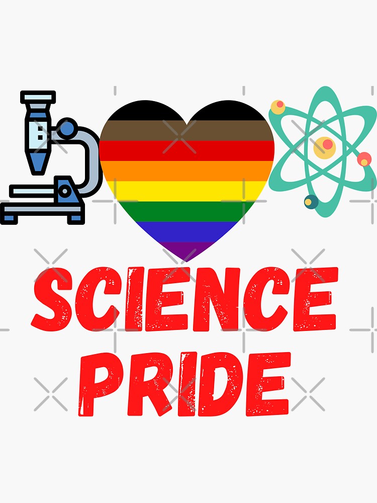 "SCIENCE PRIDE Rainbow Pride Month Flag SCIENTIST SCIENCE TEACHER MED ...