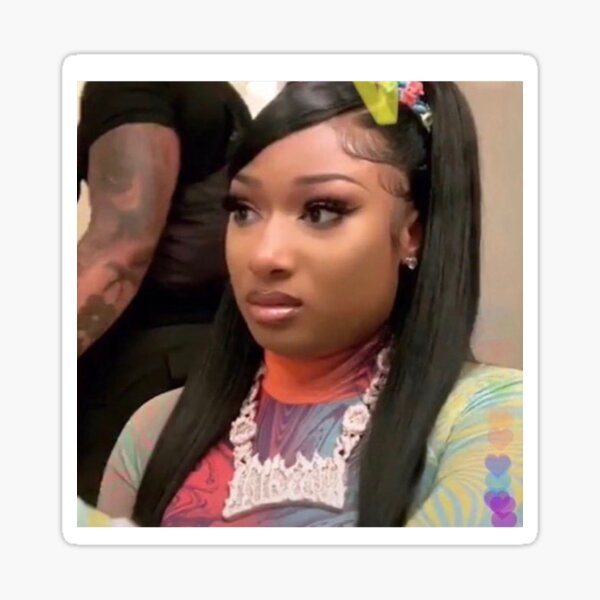 "Megan Thee Stallion Meme" Sticker for Sale by elavazq | Redbubble