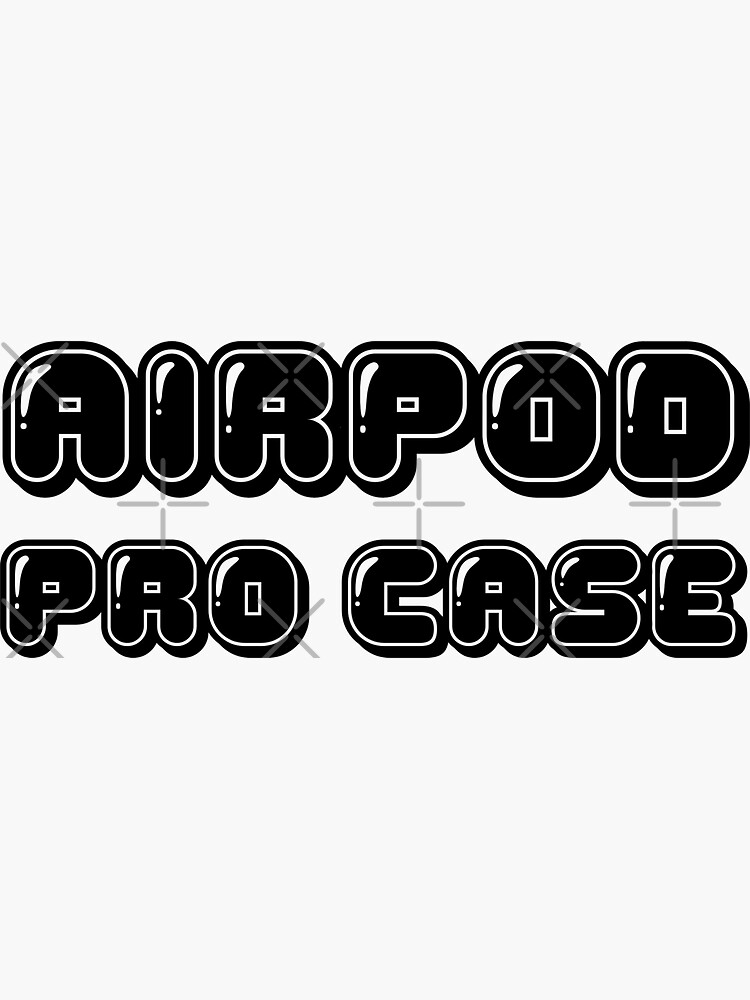 "AirPod Pro Case White" Sticker by DamaliePierre | Redbubble