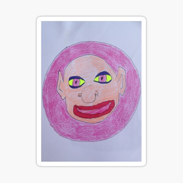 "Ball face" Sticker for Sale by Ovahill | Redbubble