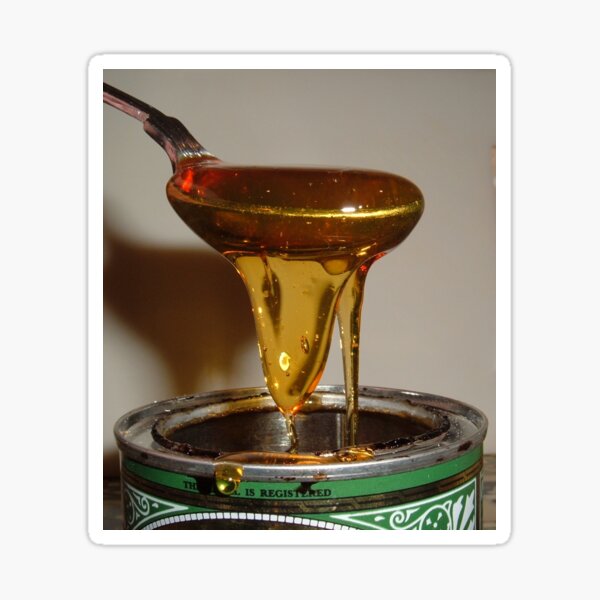 "SPOON DRIPPING GOLDEN SYRUP" Sticker for Sale by RTWBArt | Redbubble