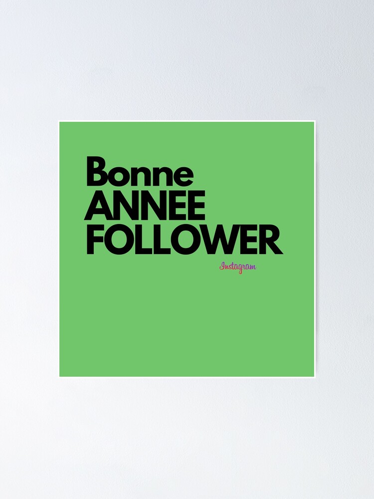 "Happy New Year Instagram Follower" Poster by yvestec | Redbubble