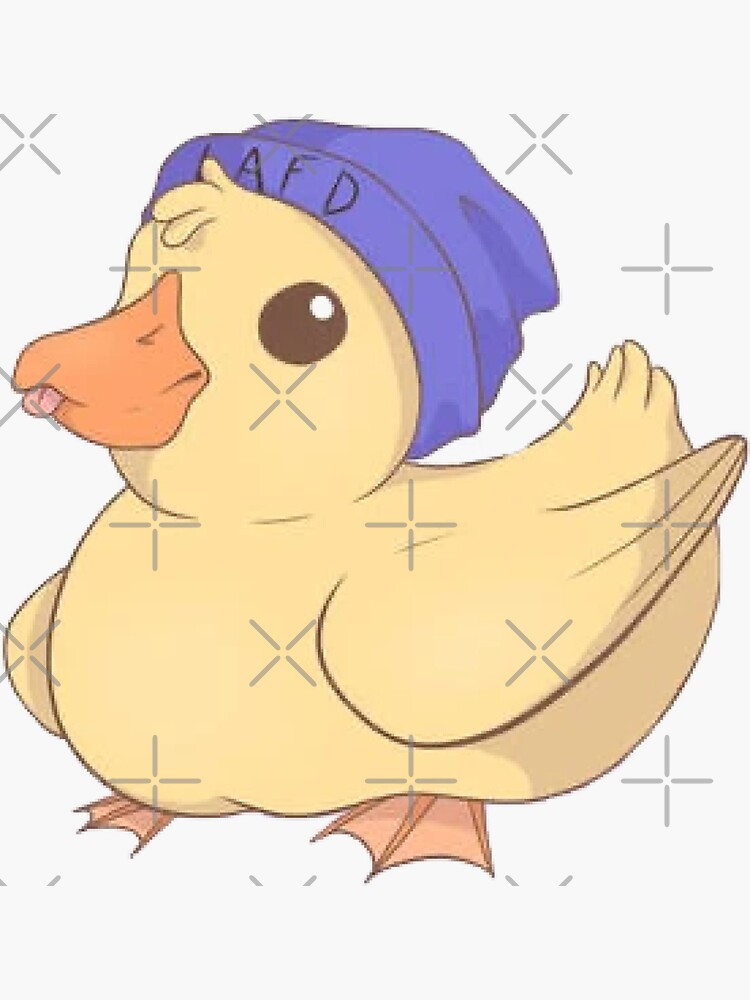 "Quackity Duck" Sticker for Sale by UnluckyPanda | Redbubble