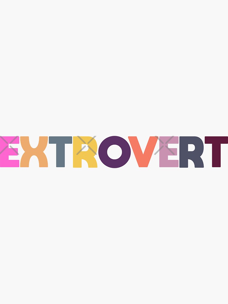 "Extrovert - Risograph palette" Sticker for Sale by GhostLonging ...
