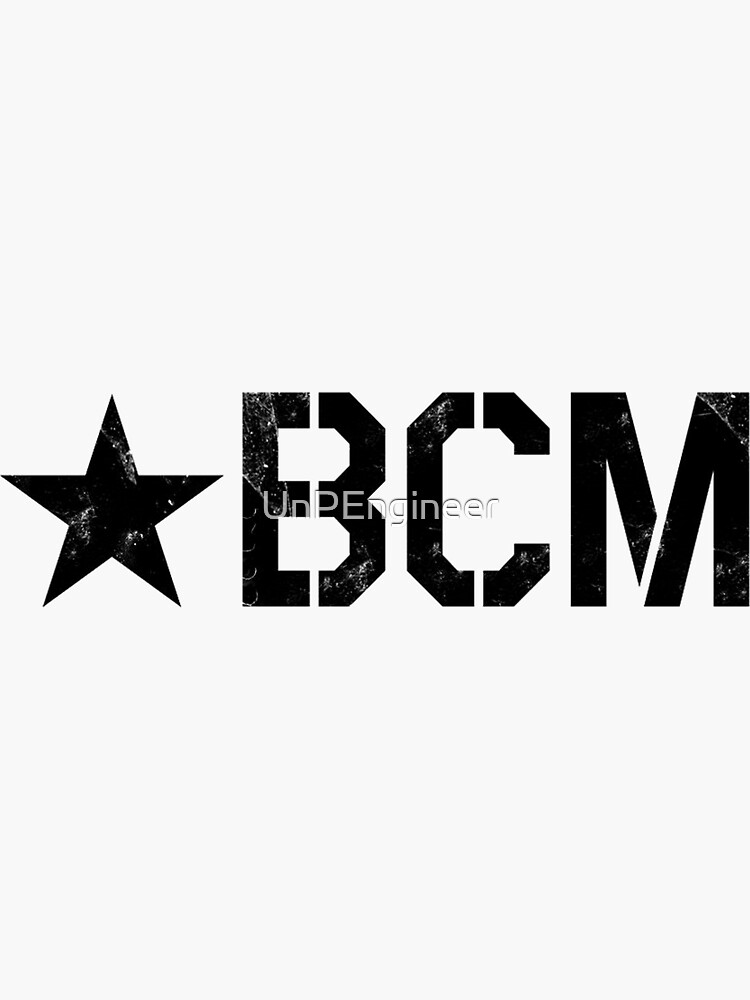 "BCM logo" Sticker for Sale by UnPEngineer | Redbubble