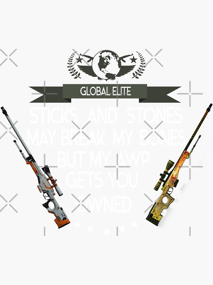 "CS:GO AWP Owned" Sticker by cemolamli | Redbubble