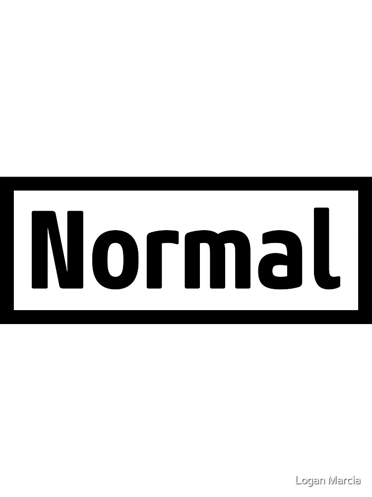 "Normal Logo" Art Print for Sale by landongarcia11 | Redbubble