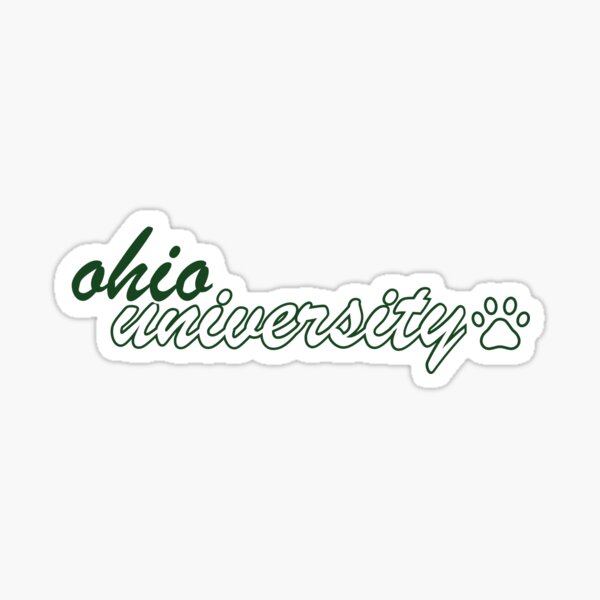 "Ohio University Sticker" Sticker for Sale by lglynn | Redbubble