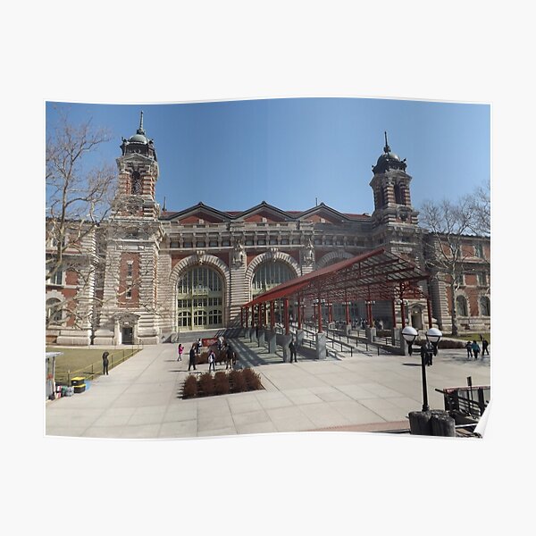 "Classic Architecture, Ellis Island" Poster by lenspiro | Redbubble
