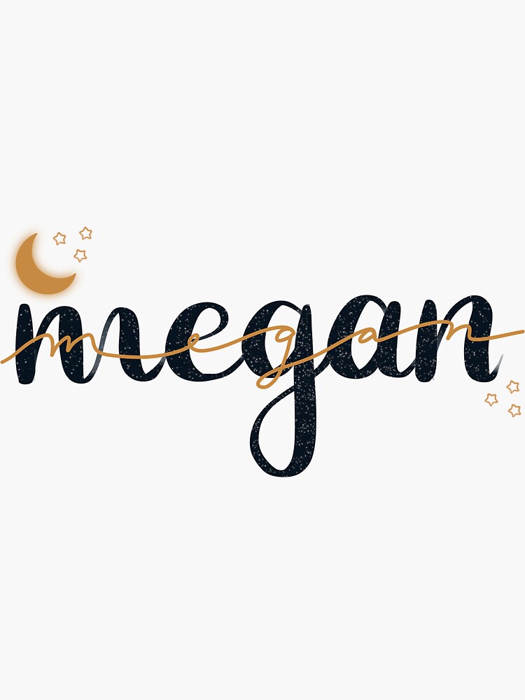 "Megan" Sticker by instrumaniac | Redbubble
