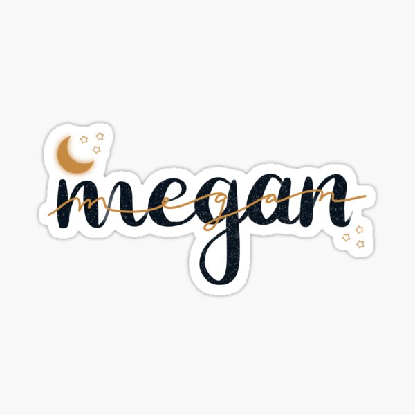 "Megan" Sticker by instrumaniac | Redbubble