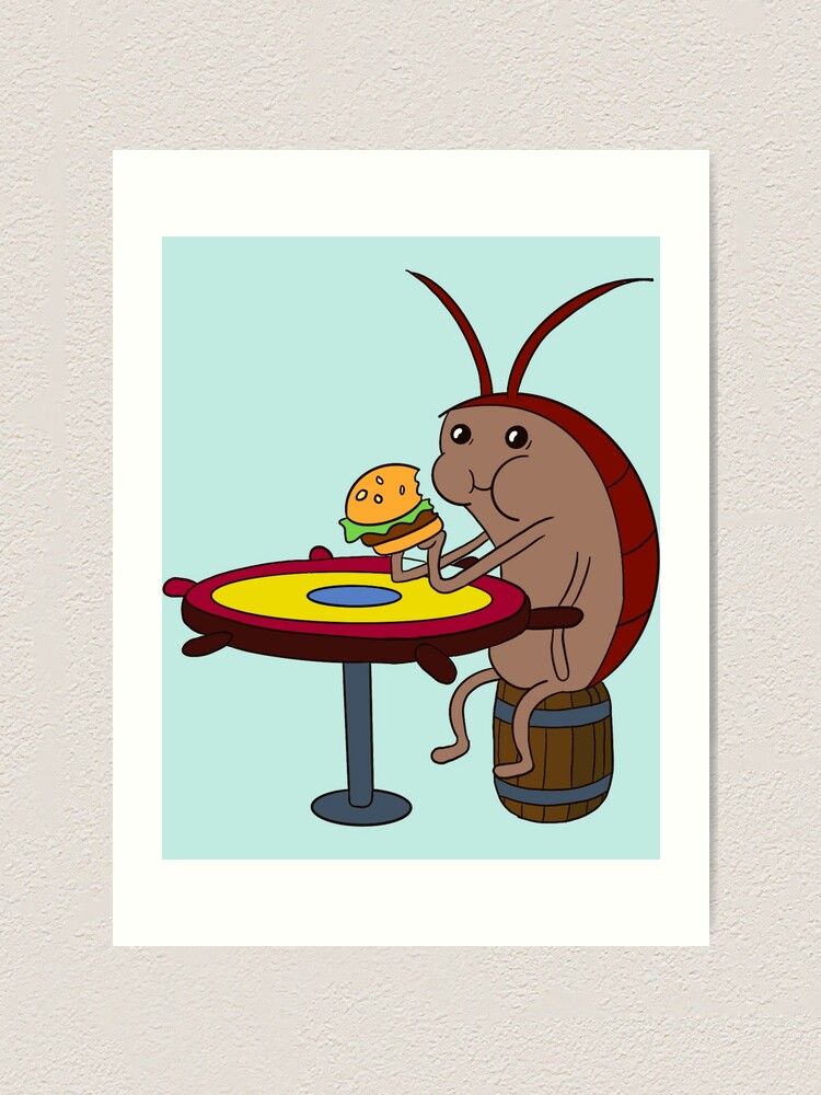 "Spongebob Roach" Art Print by Dalisisaloser | Redbubble
