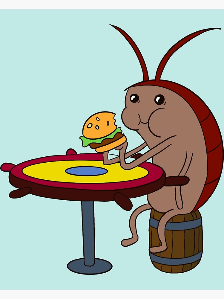 "Spongebob Roach" Art Print by Dalisisaloser | Redbubble