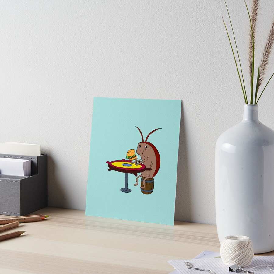 "Spongebob Roach" Art Board Print for Sale by Dalisisaloser | Redbubble