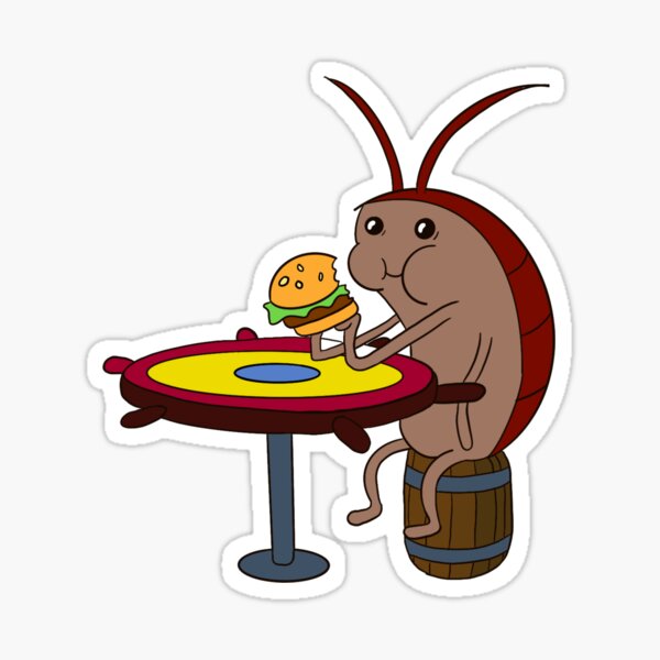 "Spongebob Roach" Sticker for Sale by Dalisisaloser | Redbubble