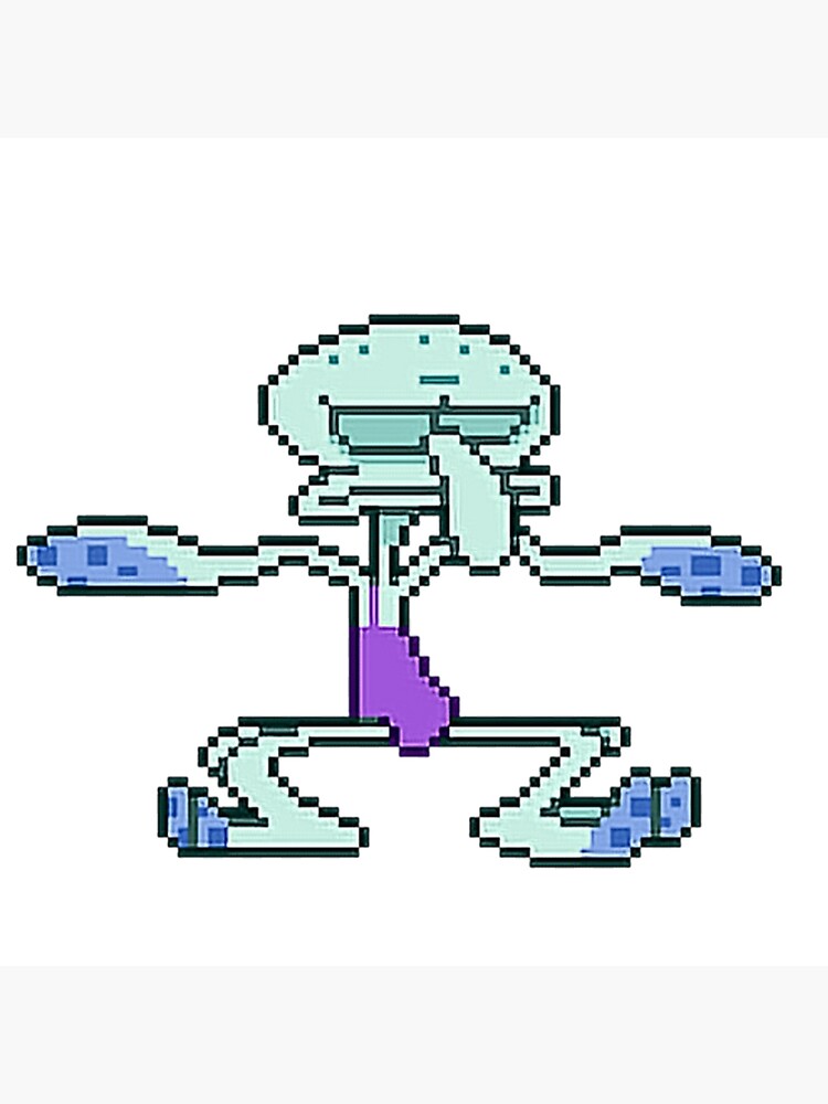 "Pixel Squidward" Poster for Sale by Mrpig12 | Redbubble