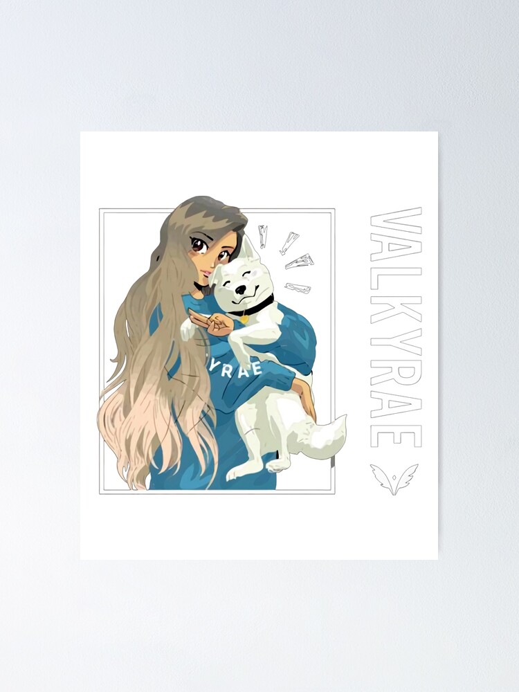 "Valkyrae Merch Valkyrae Mika" Poster for Sale by BrainNewman | Redbubble