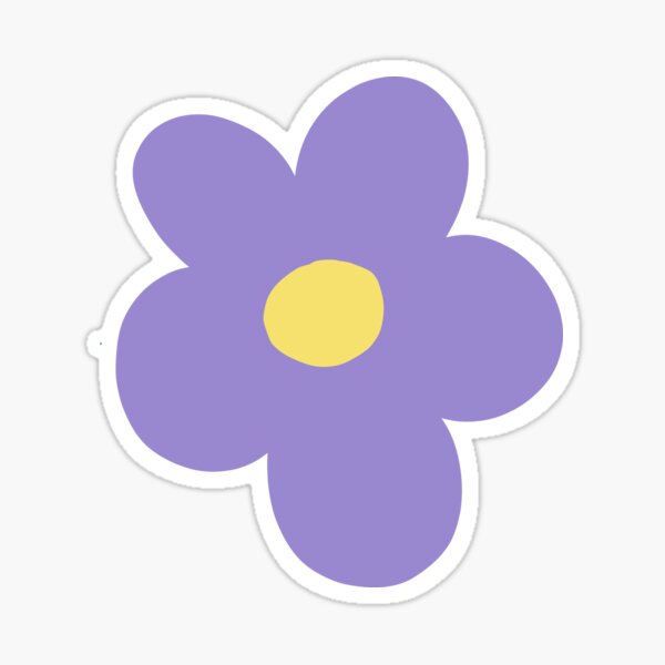 "cute purple violet flower" Sticker for Sale by anikasart | Redbubble