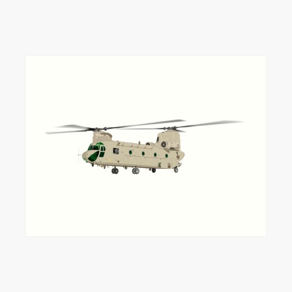 Chinook Helicopter Art Prints | Redbubble