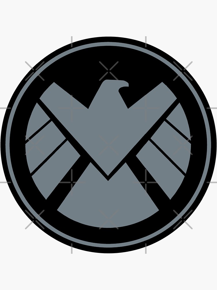 "SHIELD LOGO" Sticker by Agent34 | Redbubble