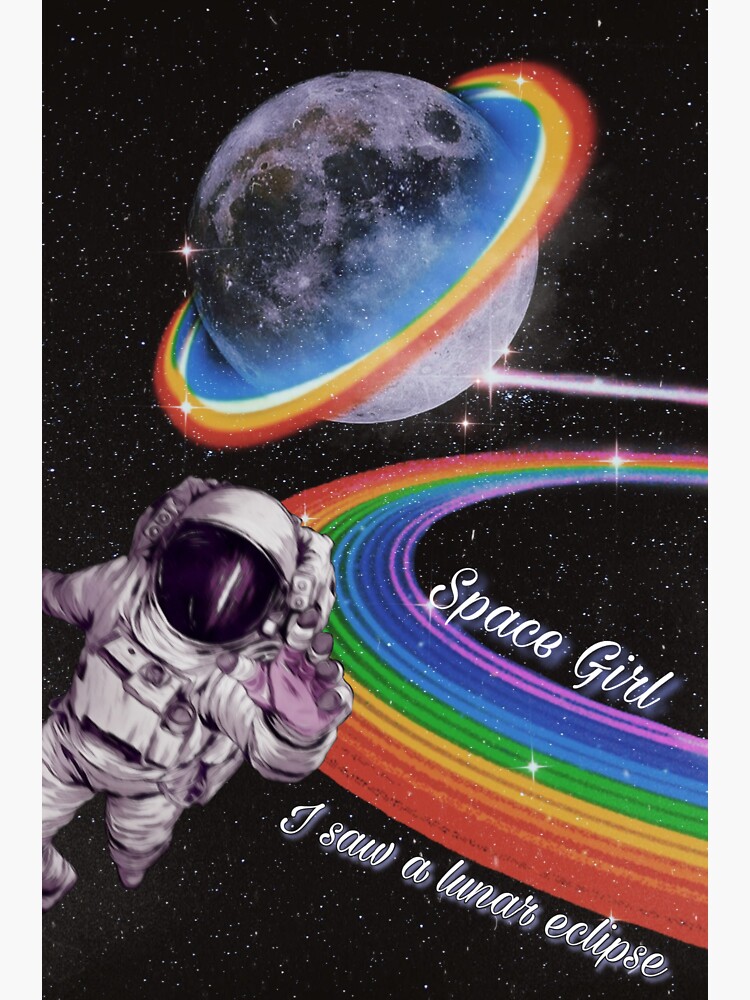 "Space Girl!" Sticker for Sale by BelleJustine | Redbubble