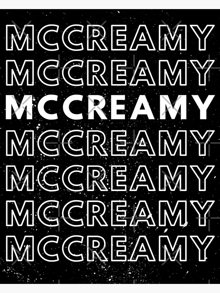 "MCCREAMY" Sticker by taradolota | Redbubble