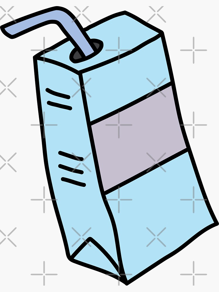 "Blue Juice Box" Sticker for Sale by ruby-lenore | Redbubble