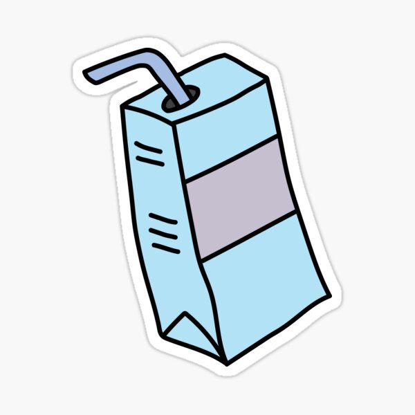 "Blue Juice Box" Sticker for Sale by ruby-lenore | Redbubble