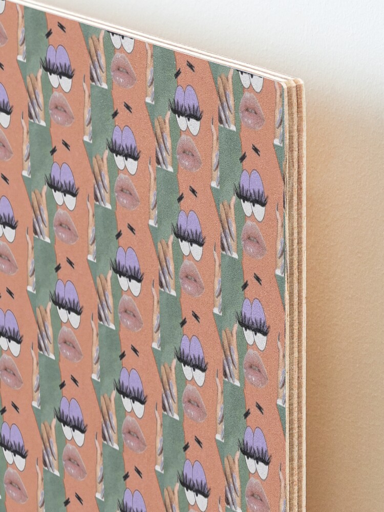 "patrick star // nails, lashes, lipgloss" Mounted Print for Sale by ...