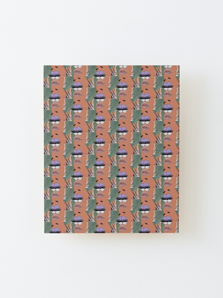 "patrick star // nails, lashes, lipgloss" Mounted Print for Sale by ...